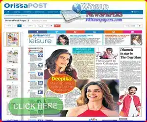 Orissa Post Daily Newspaper Today Online Edition